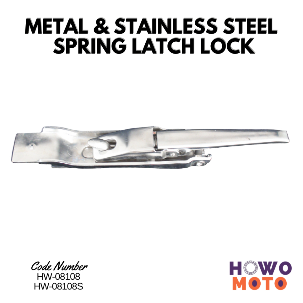 Heavy Duty Metal & Stainless Steel Spring Latch Lock for Trucks #08108 ...
