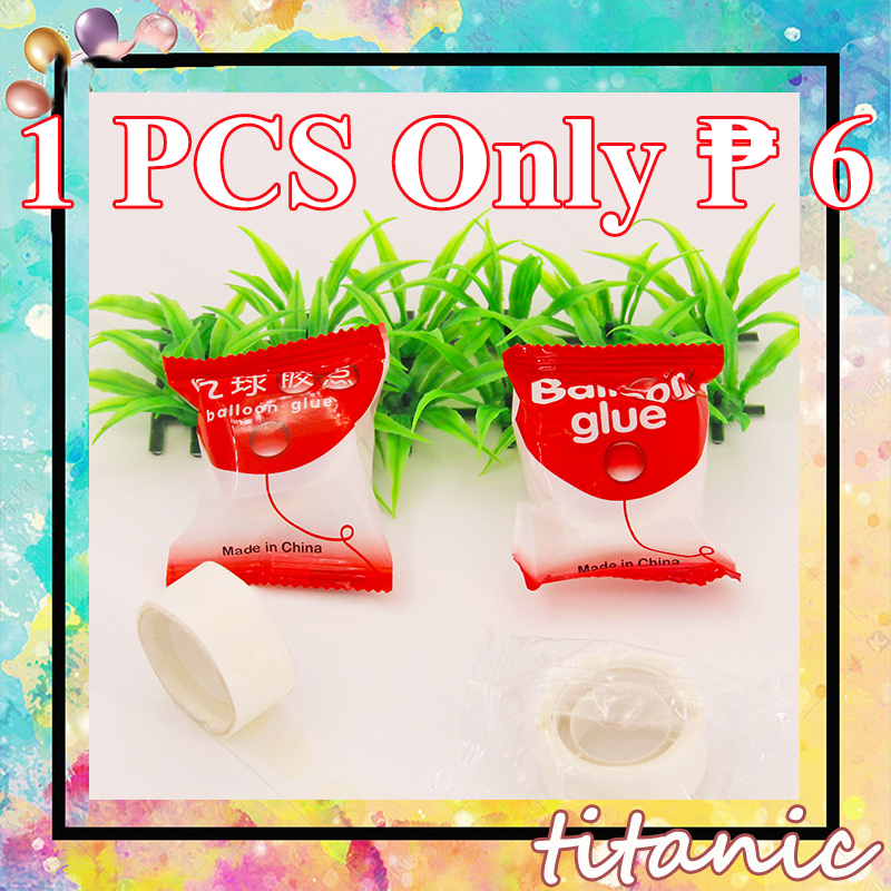 100pcs Balloon Glue Balloon Sticker for Wall and Ceiling Balloon tape ...