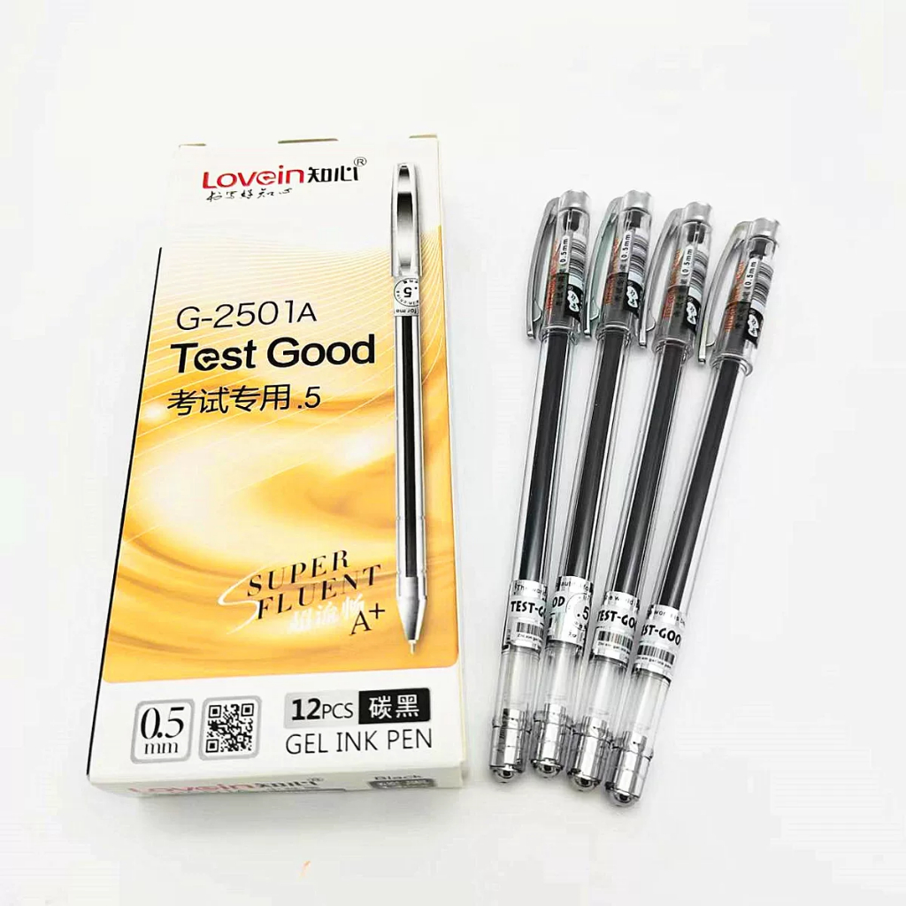 G-2501A#black gel pen (12pcs) | Shopee Philippines