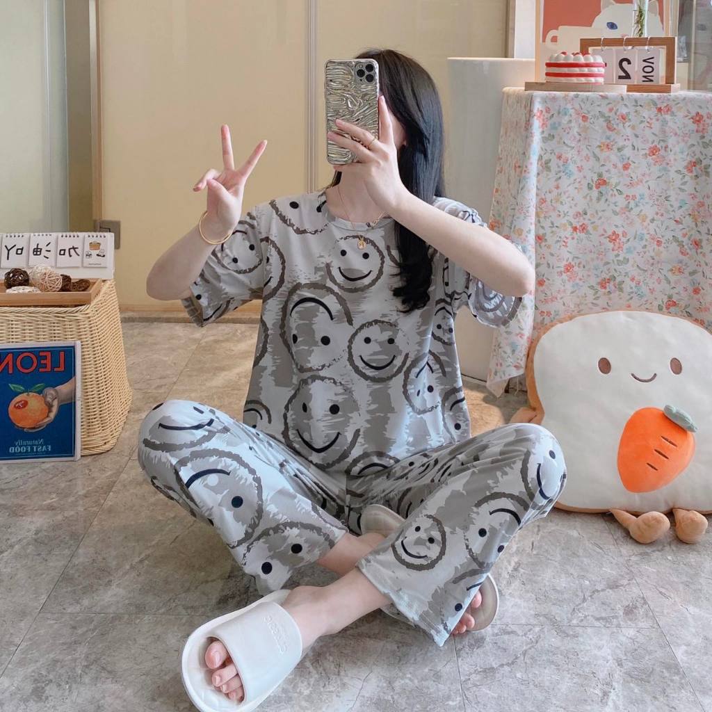 Anthony TP-46# Spandex cotton tela pajamas adult terno pajama sleepwear ...