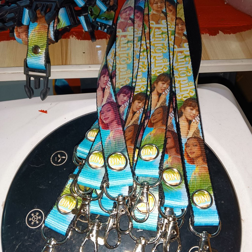 BINI 3/4 width LANYARD ID LACE with FREE random BINI PHOTOCARD | Shopee ...