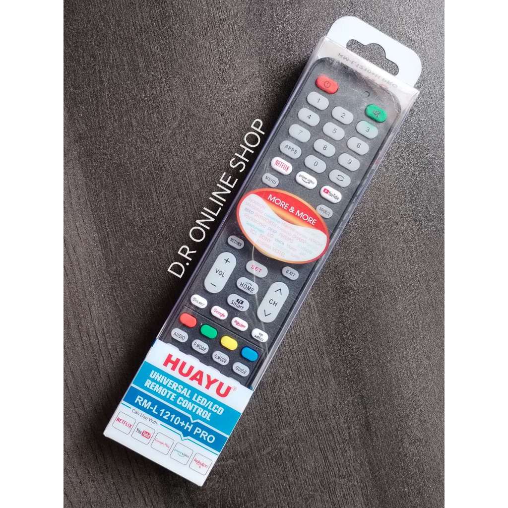 Huayu RM-L1210+H Pro Universal LCD/LED TV Remote Replacement ...