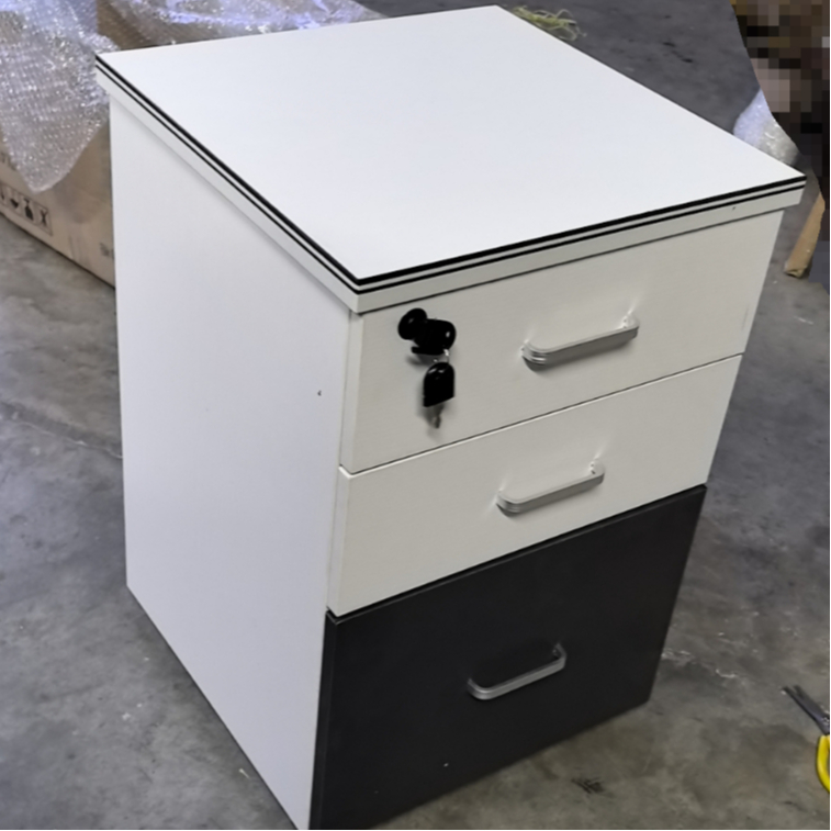 Solid Wood Mobile Cabinet Office Activity Cabinet Small Mobile Cabinet ...
