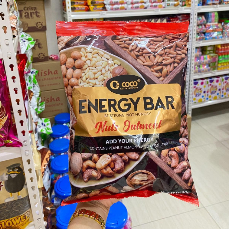 COCO ENERGY BAR NUTS OATMEAL (400g/40pcs) SNACKS | Shopee Philippines