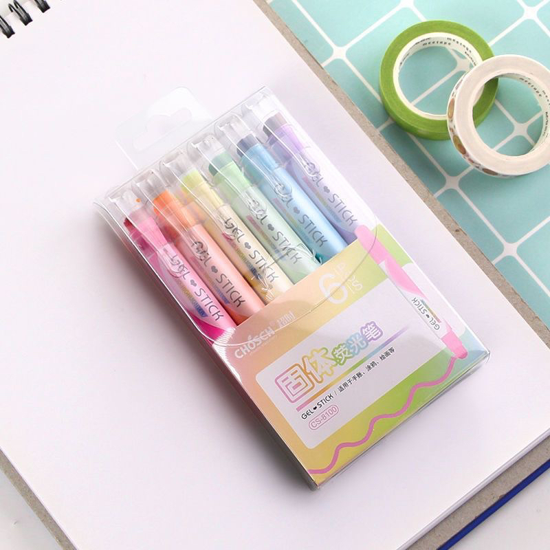 LSY Chosch Gel Stick Highlighter / 6 in 1 Solid Highlighter | Shopee ...