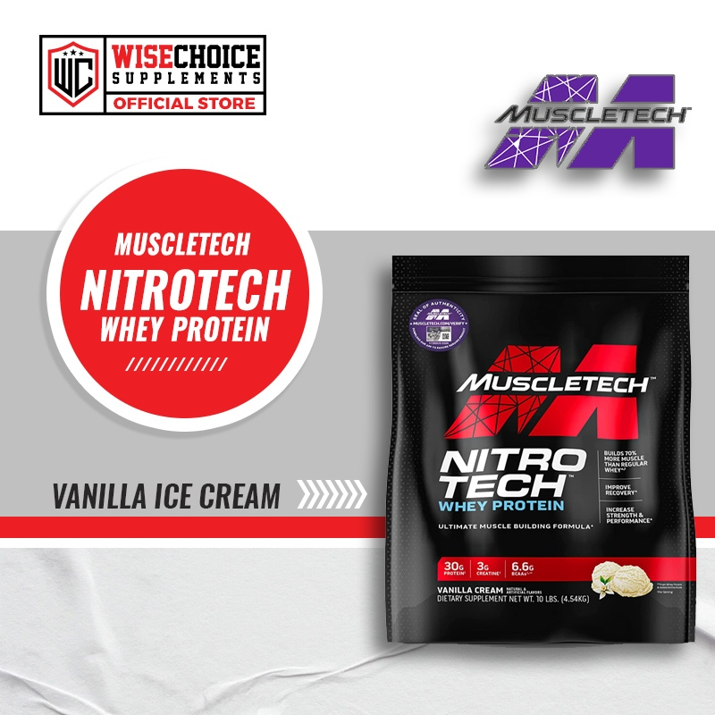 Muscletech Nitrotech Whey Protein 10 Lbs | Shopee Philippines