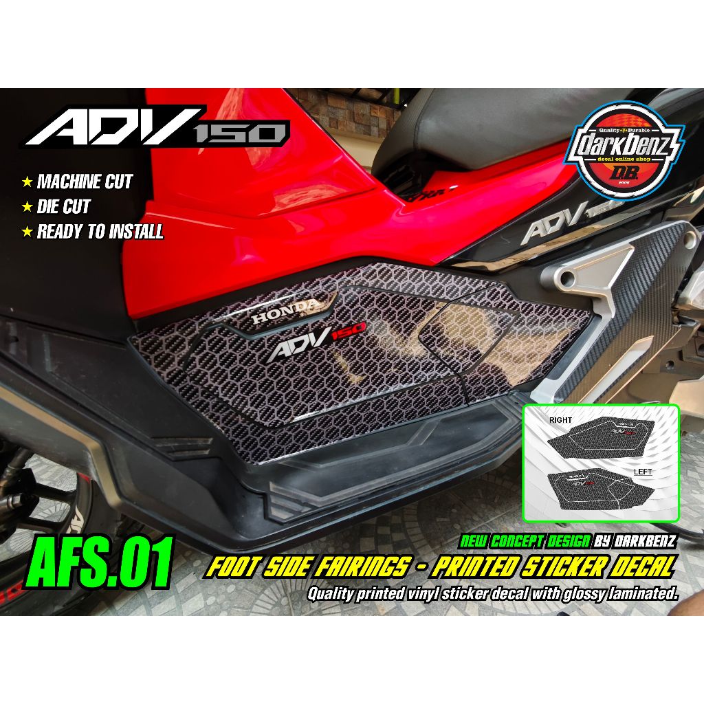 Honda ADV 150 New Concept Quality Printed Sticker Decals | custom by ...