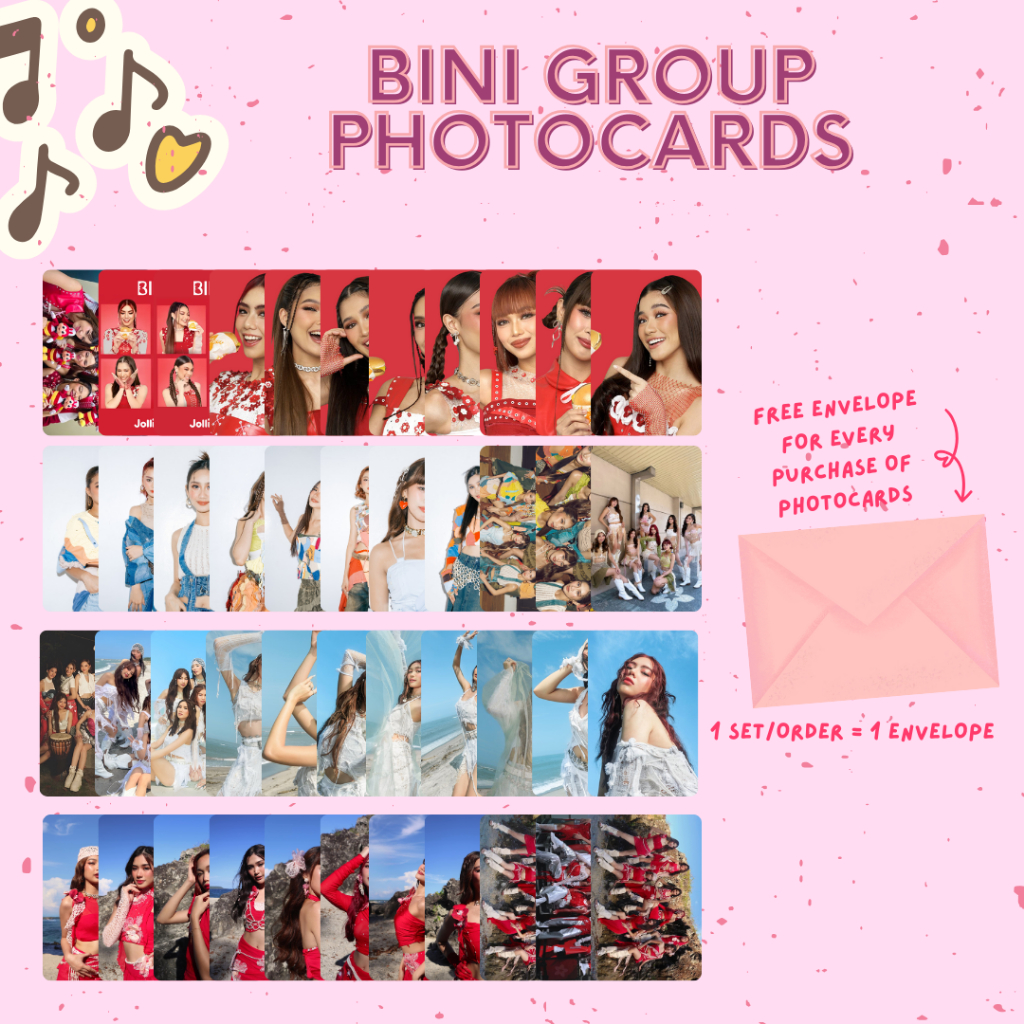 BINI CONCEPT PHOTOCARDS JOLLIBINI CONCEPT UNOFFICIAL FANMADE | Shopee ...