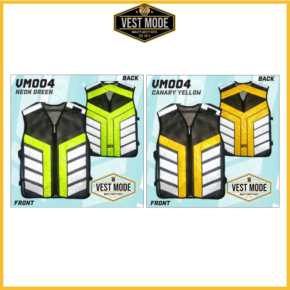 VM004 Motorcycle Rider Reflectorized Reflective Safety Jacket Vest Mode ...