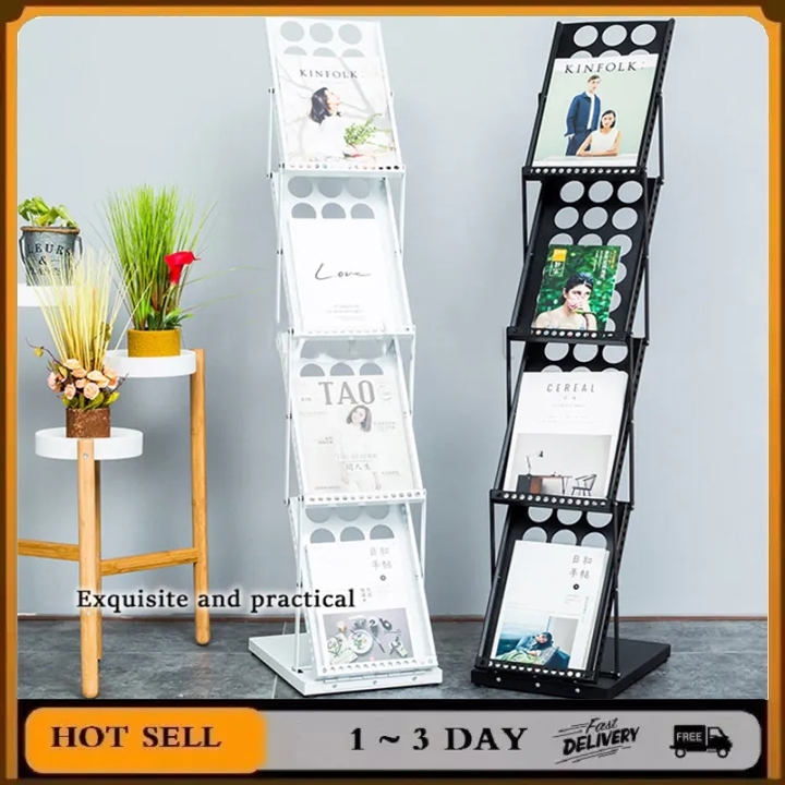 Foldable Magazine Display Rack Stand | Shopee Philippines