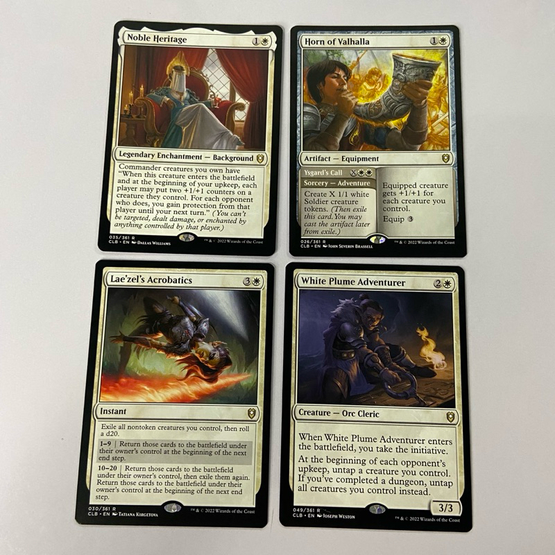 NOBLE HERITAGE HORN OF VALHALLA LAE’ZEL’S ACROBATICS WHITE PLUME ...