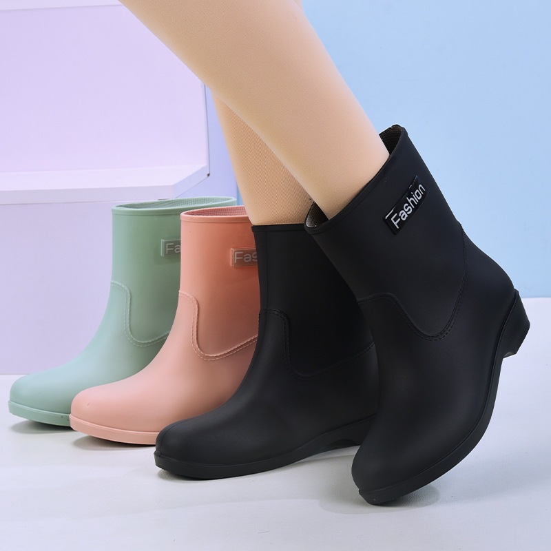 Women's Rainboots Rubber Rain Boots Bota | Shopee Philippines