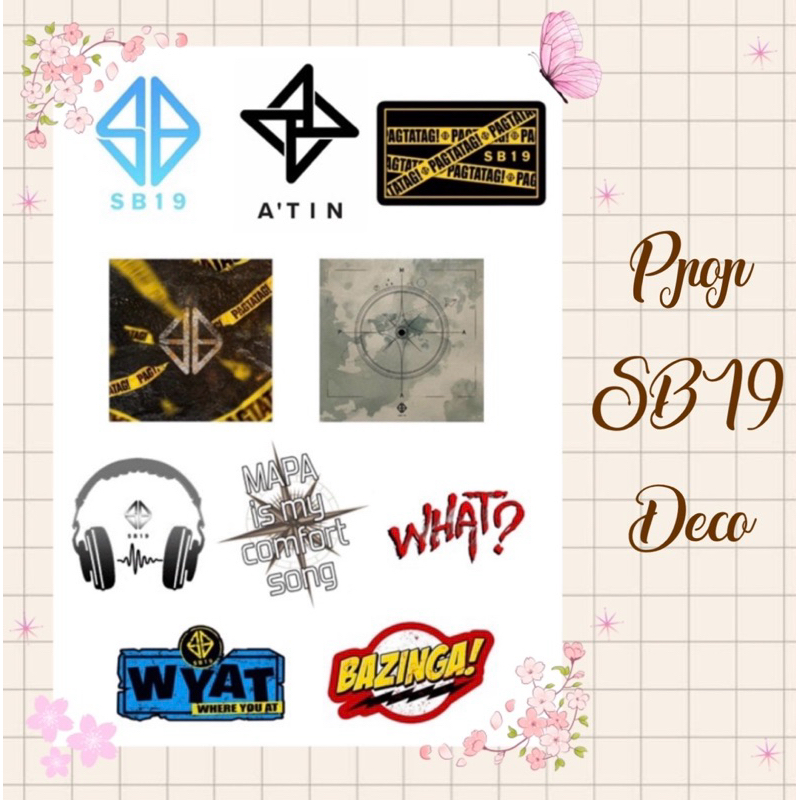 SB19 Waterproof Laminated Sticker Pack Die-cut | Shopee Philippines