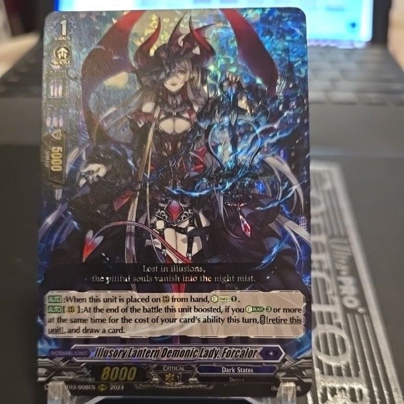 ILLUSORY LANTERN DEMONIC LADY, FORCALOR RRR DZBT03 CARDFIGHT VANGUARD ...