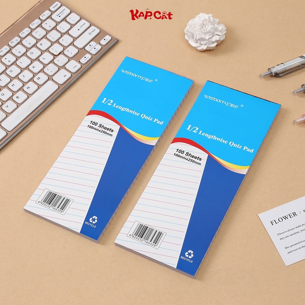 KAP.CAT 1PAD 100sheets 1/2 WRITING PAD PAPER (Individual OPP bag ...