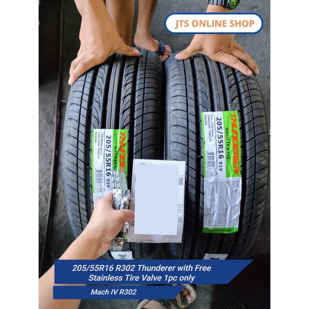 205/55R16 R302 Thunderer with Free Stainless Tire Valve 1pc only ...