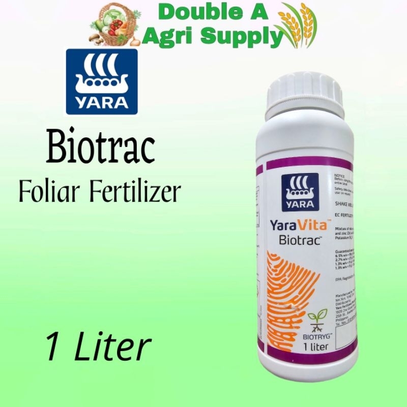 Biotrac Micronutrient Foliar Fertilizer 1 Liter - Yara Vita | Shopee ...