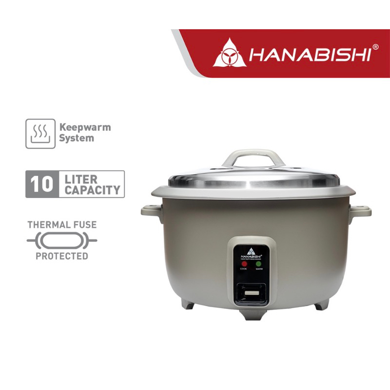 Hanabishi Rice Cooker Heavy Duty HHRC100HDRC 10 liters / HHRC560HDRC 5. ...