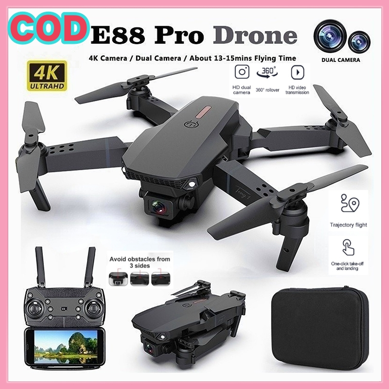 COD Drone with camera original E88 Pro Drone 4K HD Camera Wifi FPV ...