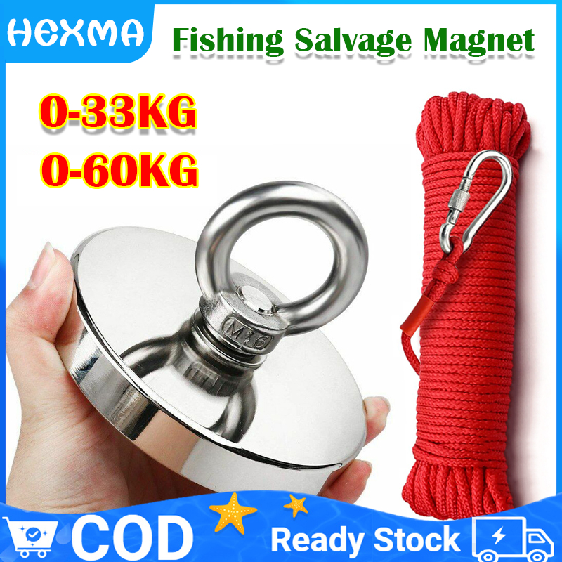 Super Strong Neodymium Fishing Magnets Heavy Duty Rare Earth Magnet ...
