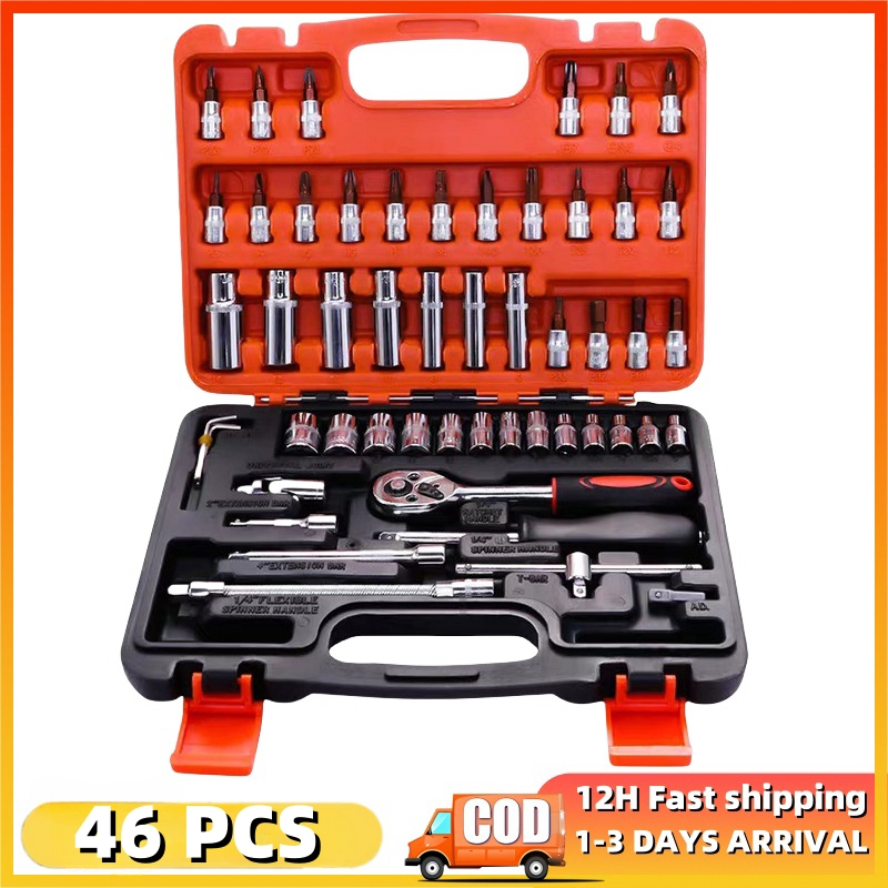 High Quality 46pcs/set Tool Box Car Motorcycle Repair Set Hand Tools ...