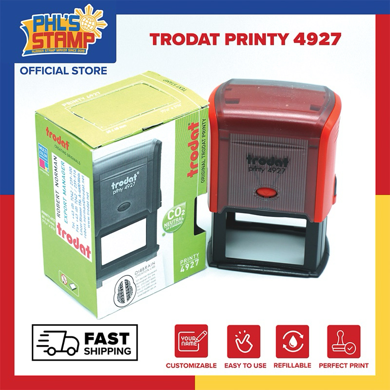 Trodat 4927 Personalized Stamp COD | Shopee Philippines