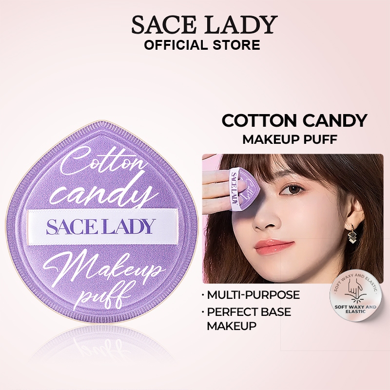 SACE LADY Smooth Finish Cotton Makeup Puff For Powder Foundation Puff ...