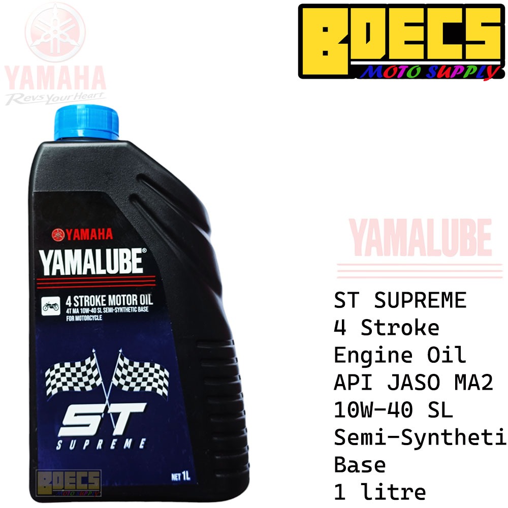 Yamalube St Supreme Engine Oil 10W-40 (1 liter) Original I Bdecs Moto ...
