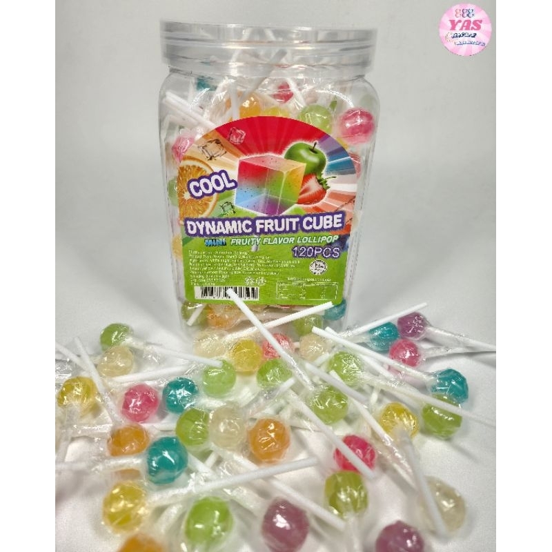120pcs DYNAMIC FRUIT CUBE MINI LOLLIPOP/ loot bag fillers / paninda ...