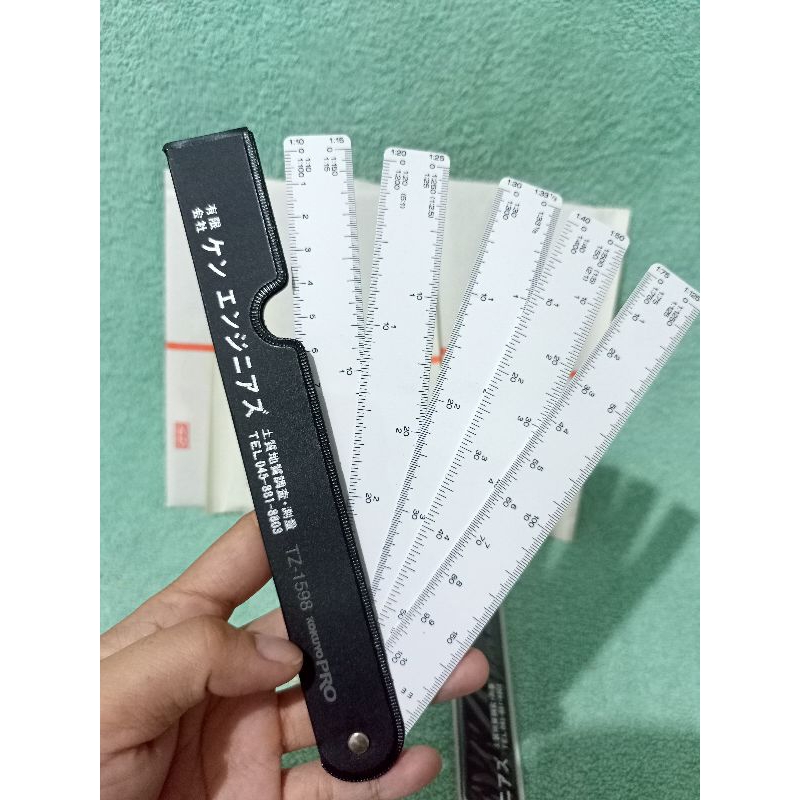 KOKUYO Fan Scale Ruler | Shopee Philippines