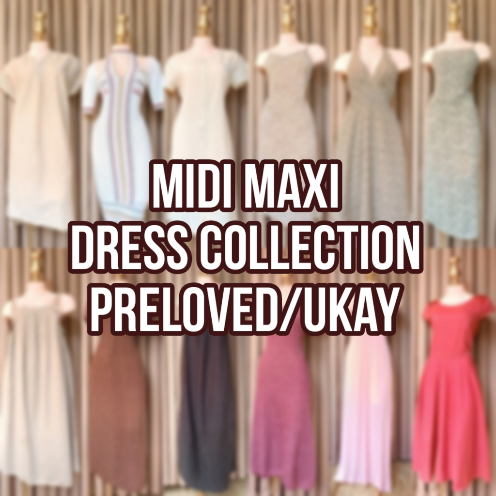 Preloved/Ukay Midi Maxi Dress 1 | Shopee Philippines