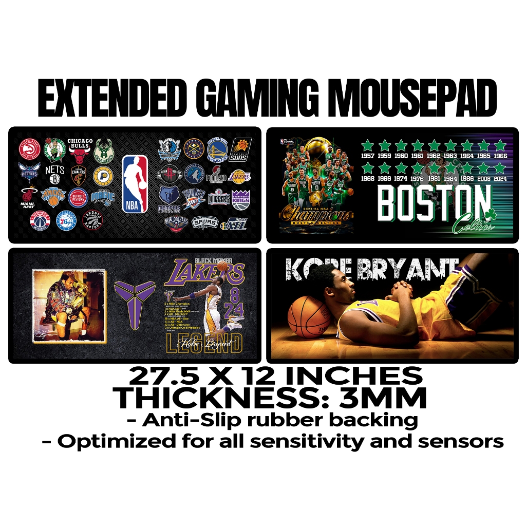NBA Teams - Extended Gaming Mousepad | Shopee Philippines