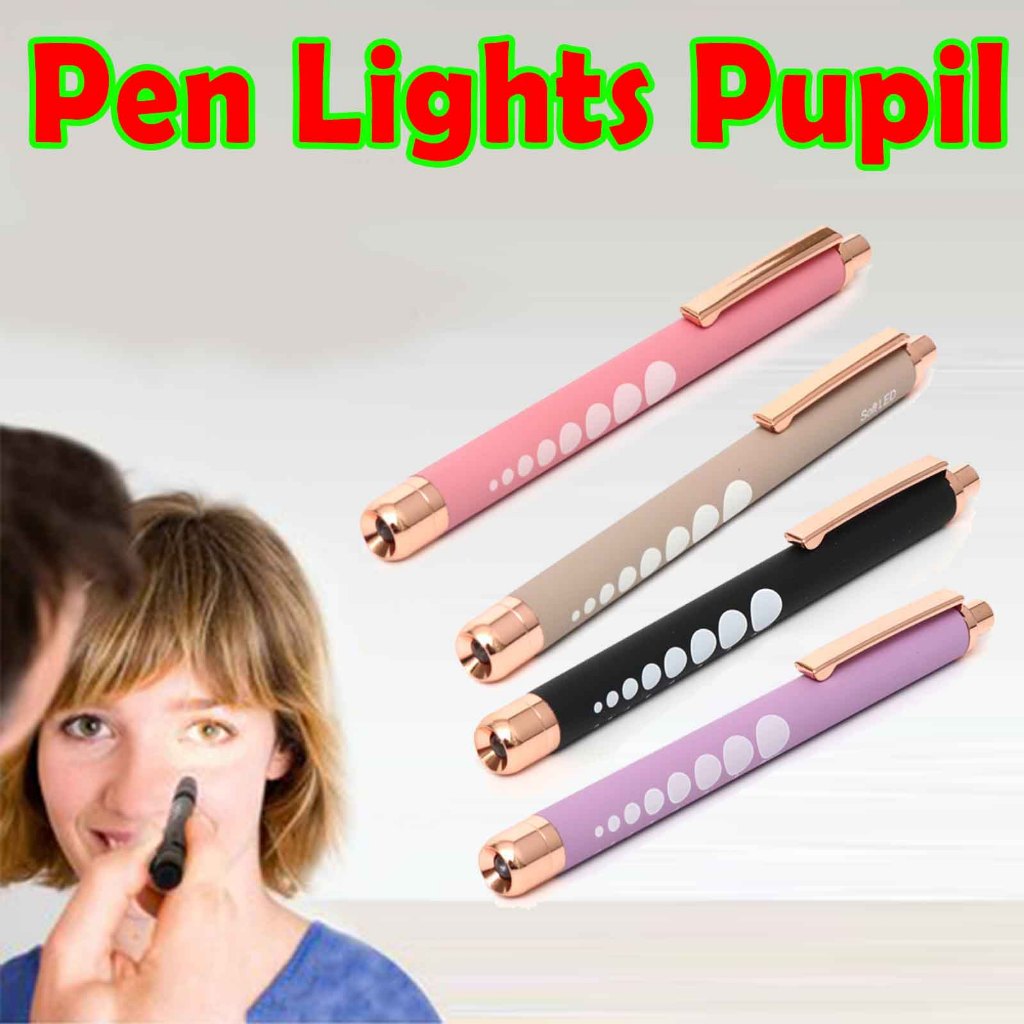 Reusable Medical Penlight, Pupil Gauge Ruler LED Light for Nurses ...