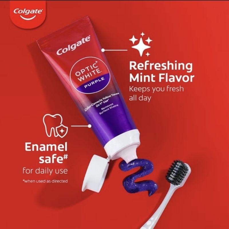 Colgate Optic White Purple Toothpaste | Shopee Philippines