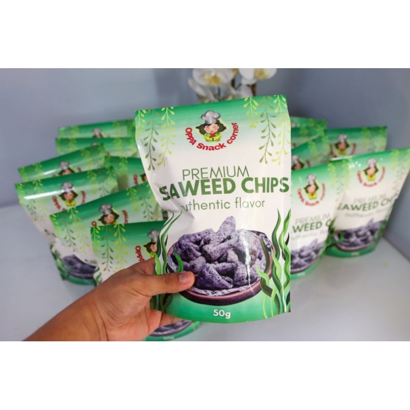 SEAWEED NORI CHIPS PREMIUM AUTHENTIC FLAVOR,, BY; OPPA SEAWEED SNACK ...