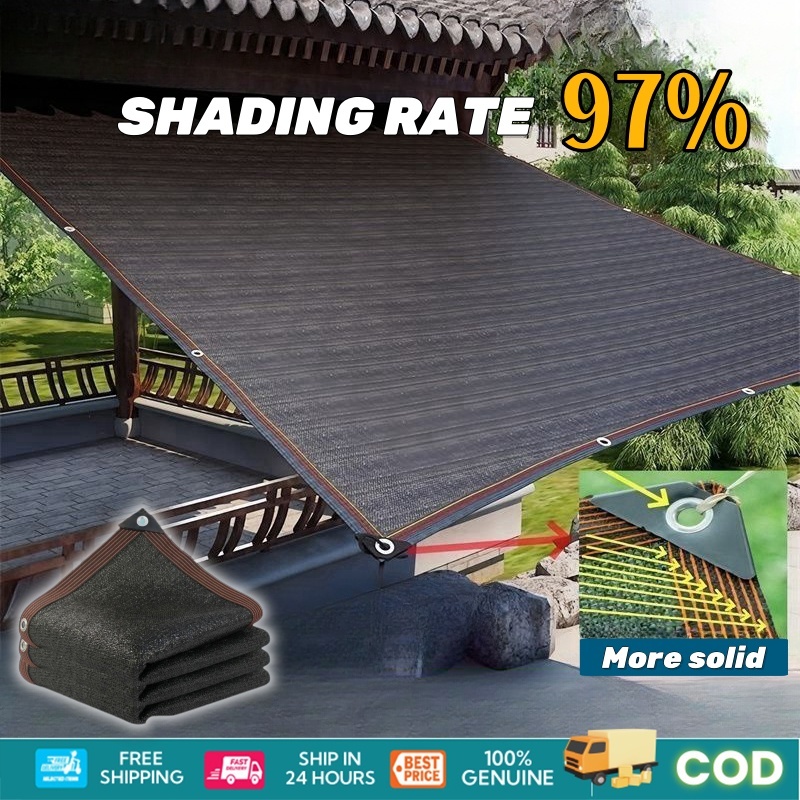 Anti-UV Sunshade Net waterproof for garden outdoor black Sun shade net ...