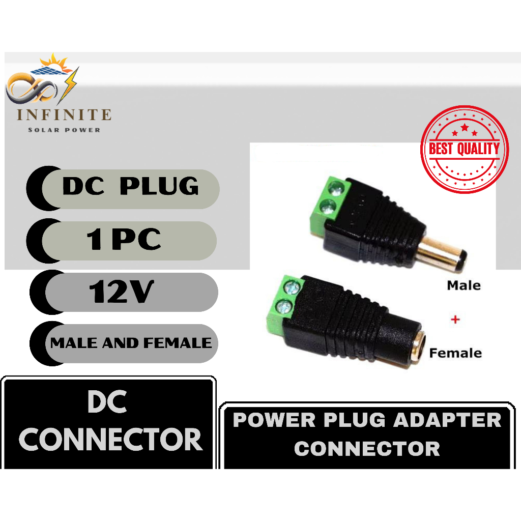1 PC ONLY!! DC connector Male and Female 12V DC Power Plug Jack Adapter ...