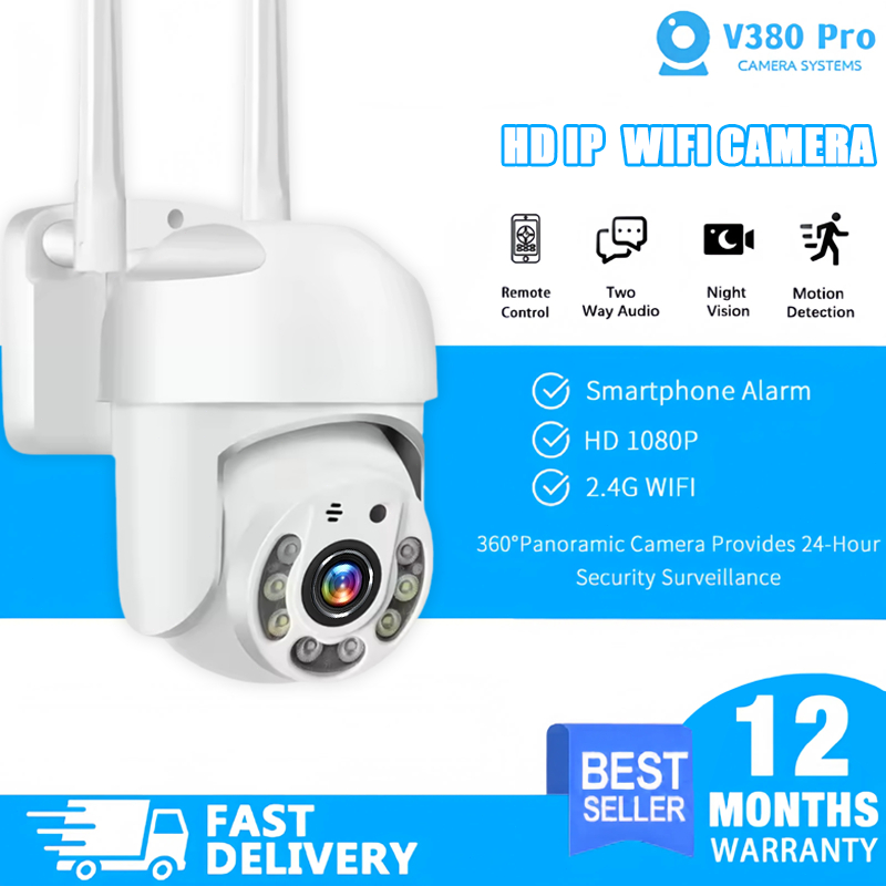 V380 Pro Outdoor CCTV HD IP Camera Wifi Connect to Cellphon Wireless CCTV Waterproof Night ...