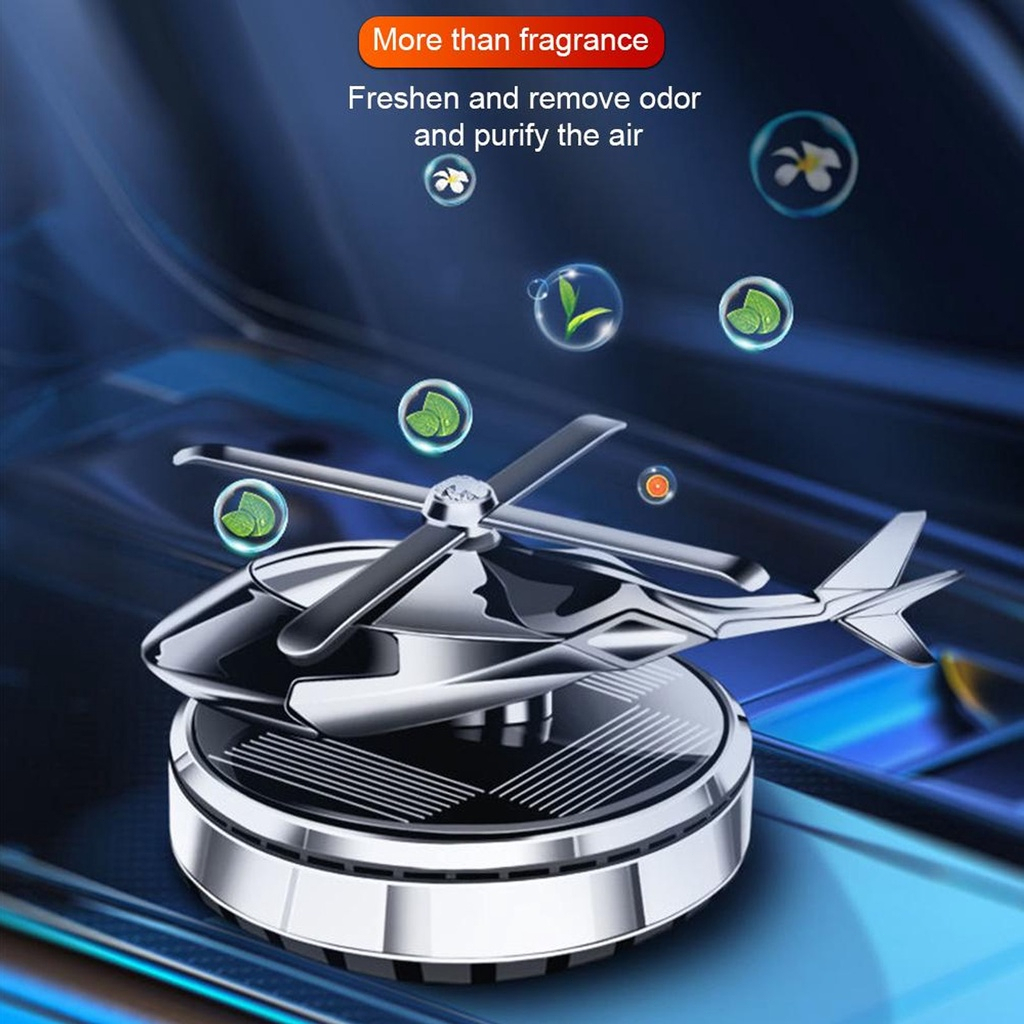 Automatic Solar Power Rotating Airplane Helicopter Car Perfume Auto ...