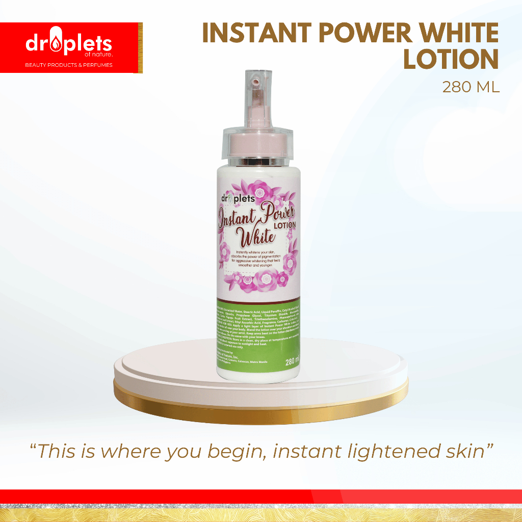 Droplets Instant Power White Lotion 280ml | Shopee Philippines