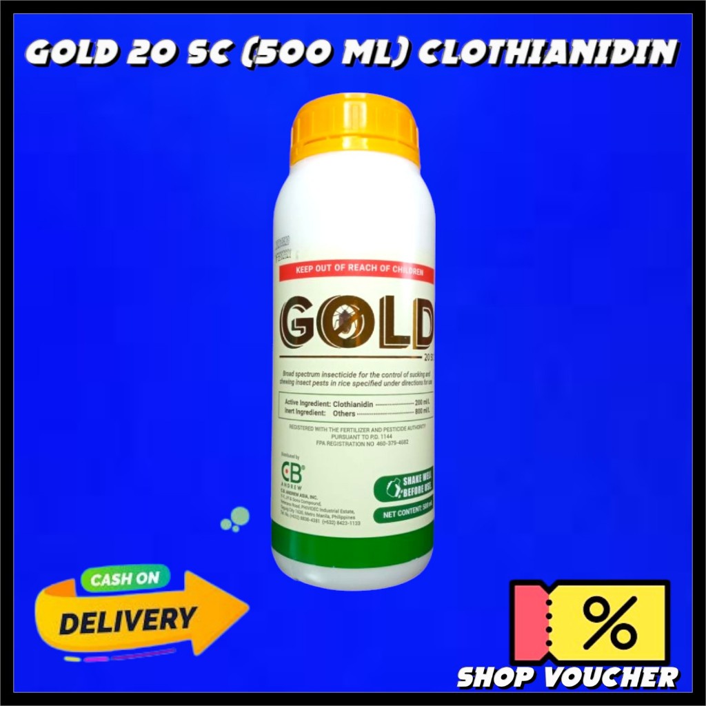 GOLD 20SC Liquid Insecticide 500ML BY: C.B.ANDREWS ASIA, INC. | Shopee ...
