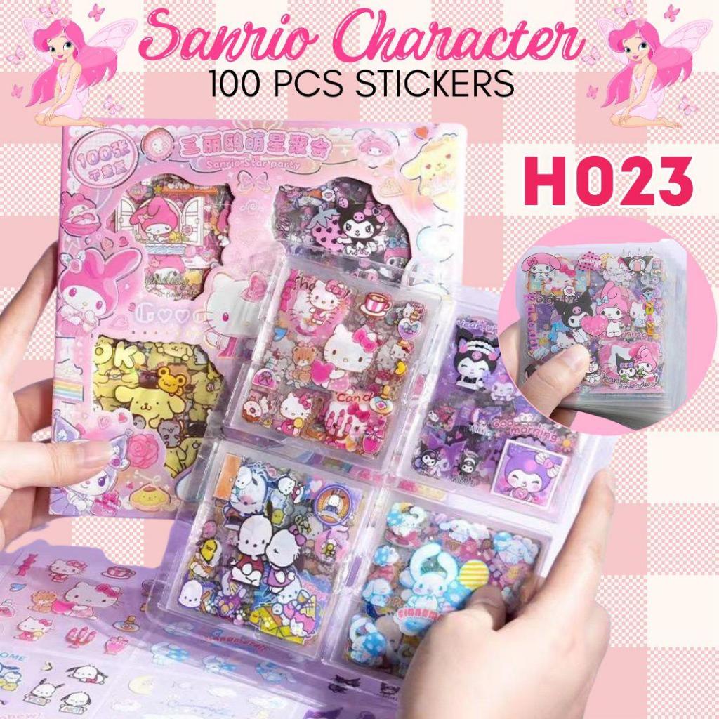 H 023 Cartoon Stickers 100PCS cute Waterproof sticker set transparent ...