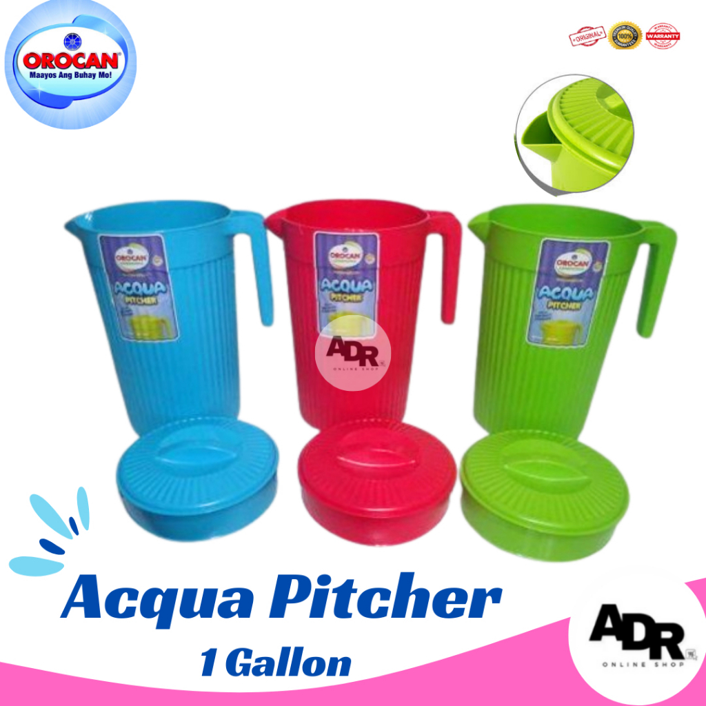Orocan Acqua 1 Gallon Pitcher #9601 Dringking Water Pitcher | Shopee ...