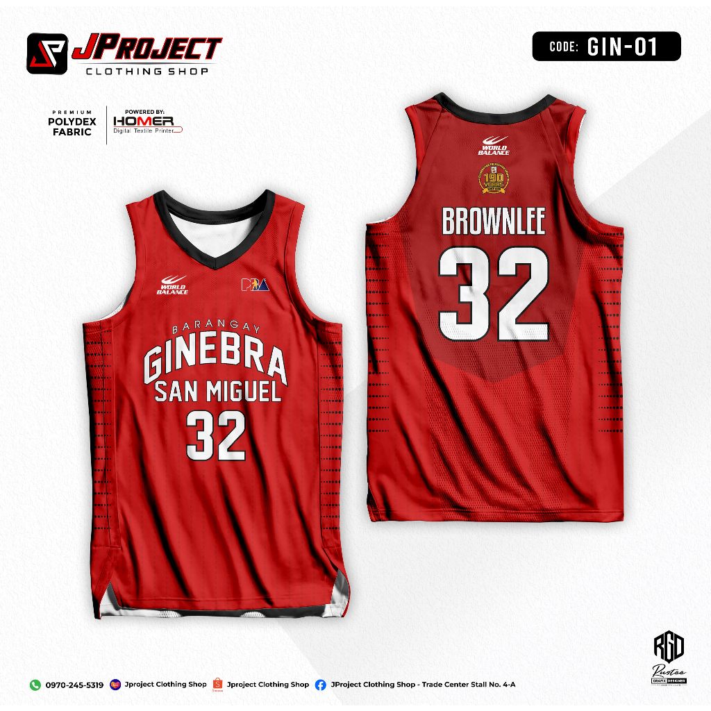 PBA JPROJECT PREMIUM BASKETBALL JERSEY (D) | Shopee Philippines