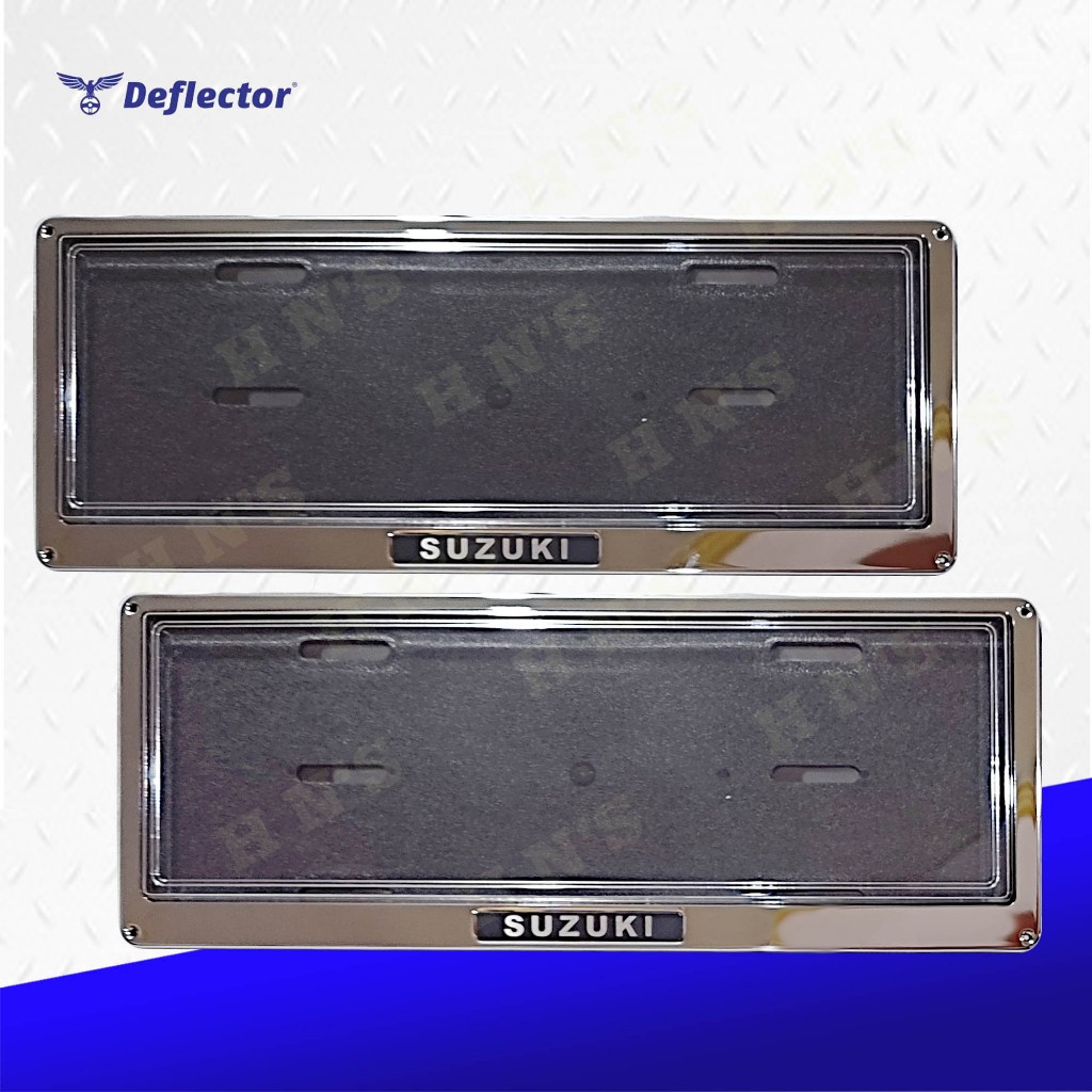 Deflector Vehicle License Plate Protector Flat Center for Suzuki ( 1 ...