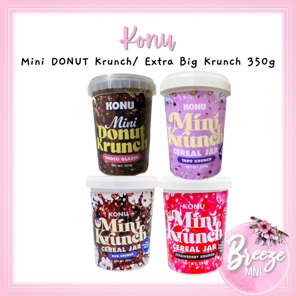 Konu Mini DONUT KRUNCH Choco Glazed Cereal Jar 360g / Mini Krunch EXTRA ...
