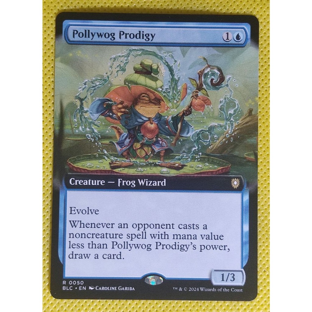 Pollywog Prodigy (Extended Art) - Commander: Bloomburrow (BLC) | Shopee ...