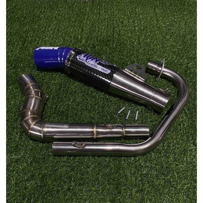 DAENG AUN OPEN PIPE GP REPLICA 51MM HIGHMOUNT FOR TMX 125 155 RUSI ...