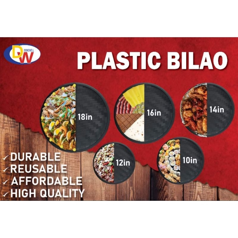 (5 pcs/pack) Plastic bilao 10,12,14,16, 18 inches | Shopee Philippines