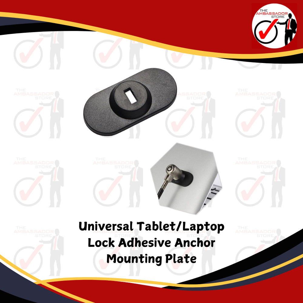 Universal Tablet/Laptop Lock Adhesive Anchor Mounting Plate for Tablet ...